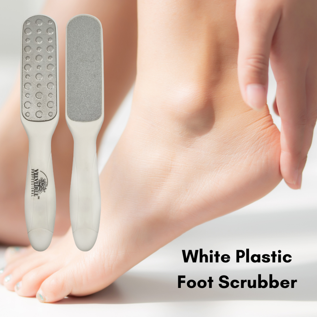 White Plastic Foot Scrubber – Velvetree